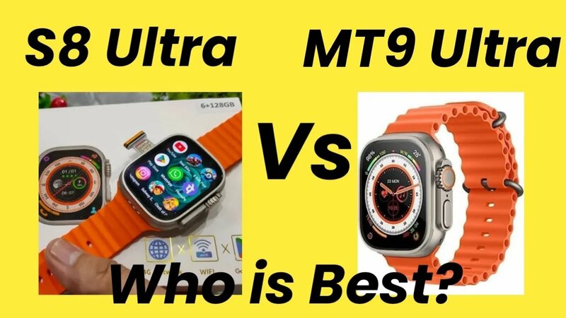 4G Android S8 Ultra Vs Mt9 Ultra Smartwatch With Wifi, Playstore ...