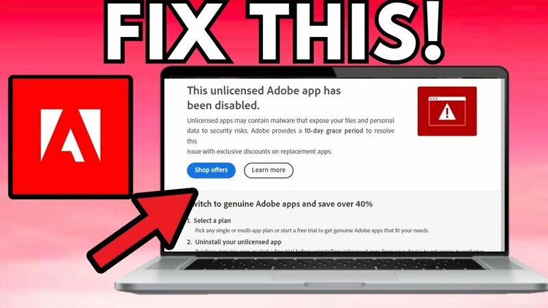 FIX This Unlicensed Adobe App Has Been Disabled - Смотреть онлайн в ...