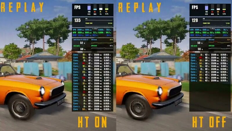 Xeon E5-2666 v3 с анлоком турбобуста + RTX 3070/ HT ON HT OFF в PUBG ...