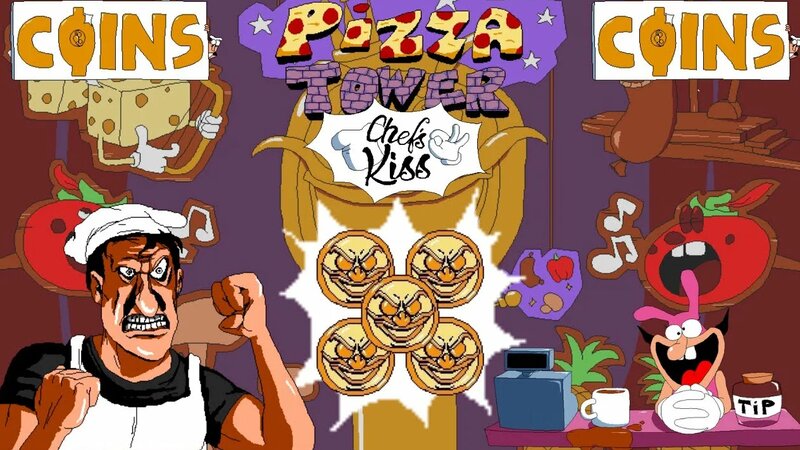 Pizza Tower: Chef's Kiss Mod - All Hidden Pizza Coins (Floors 1-5 ...