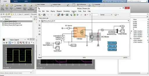 Оценка параметров модели на основе результатов измерений в Simulink ...