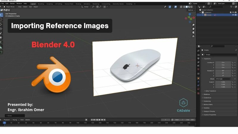 Importing Reference Images in Blender 4.0 | How to Add Reference Image ...