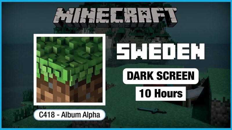 Minecraft C418: Sweden | Minecraft Music | 10 Hours in Dark Screen ...
