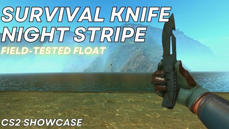 Survival Knife Night Stripe (Field-Tested) | CS2 Skin Showcase #822 ...