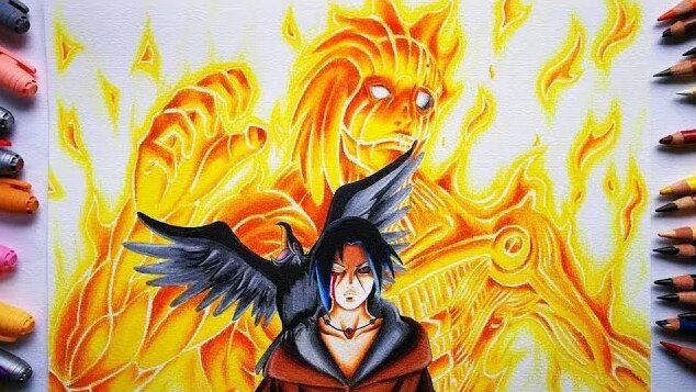 Dibujando a Itachi Uchiha Susanoo Naruto Shippuden. Drawing Itachi ...