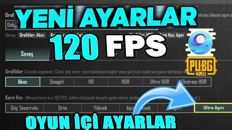 Gameloop 120 FPS ayarları - pubg mobile oyun içi 120 FPS ayarları ...