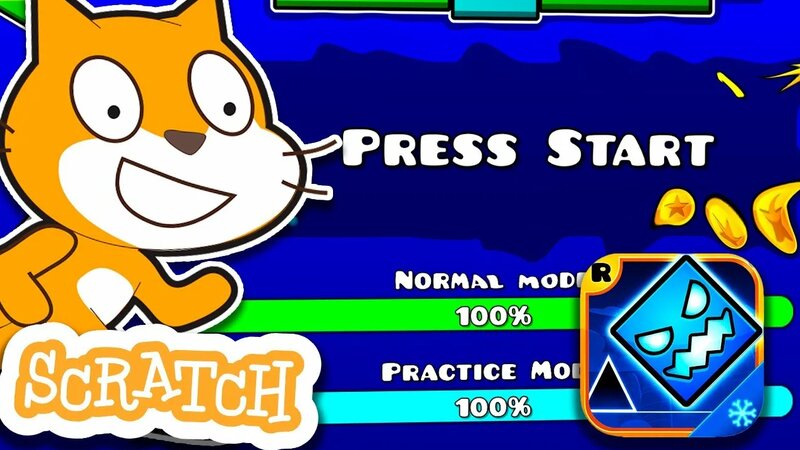 Press Start Scratch Version! *OMG* | Geometry Dash on Scratch Press ...