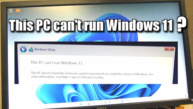 Dell Win11 Install Fix - This PC can't run Windows 11? - For Dell ...