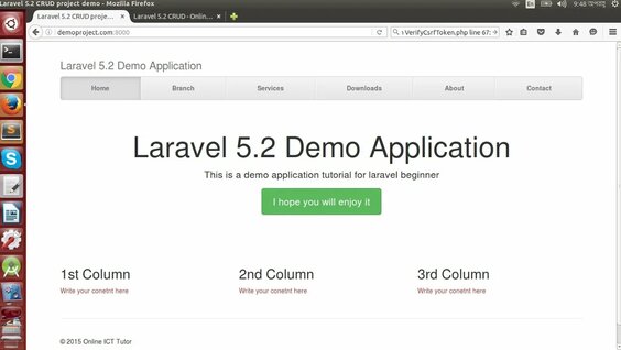 Laravel 5.2 demo application tutorial - EroFound