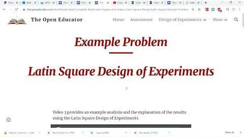 Latin Square Design of Experiments DOE Explained with Examples Using ...