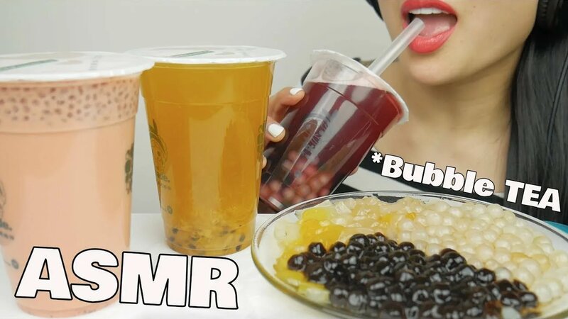 Asmr bubble tea + pearls + jelly (drinking eating sounds) | sas-asmr ...