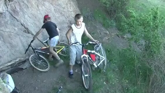 Young boys dive in for a swim! - Watch online in Yandex video search