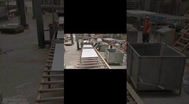 mineral fiber board production line.produce ceiling tile.mineral fiber ...