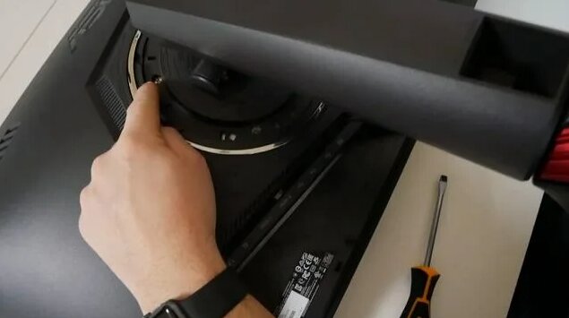 How To Remove Monitor Stand & ROG LED From ASUS ROG Strix Xg27w ...