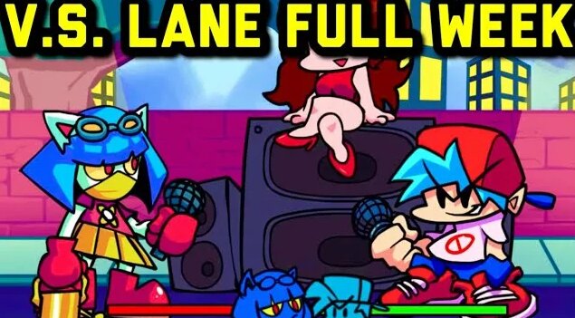 Friday Night Funkin' - V.S. Lane FULL WEEK - Night of the Funky Bot ...