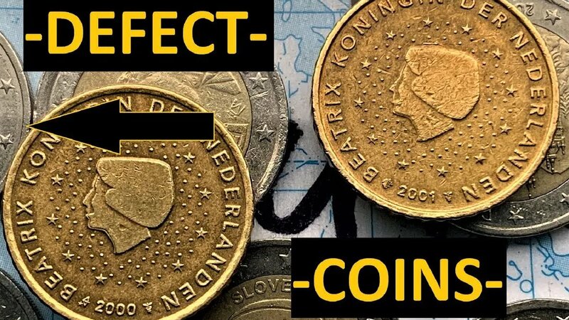Netherlands 50 Cent 2000 2001 $Defect coins RARE$/2 Euro 102.000.000 ...