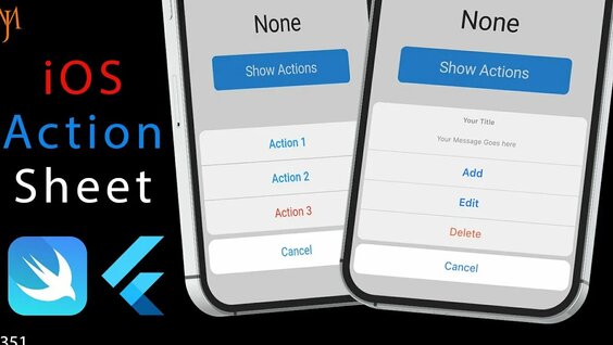 Flutter Tutorial - Create iOS Action Sheet | SwiftUI in Flutter ... Flutter Tutorial - Create iOS Action Sheet | SwiftUI in Flutter ...