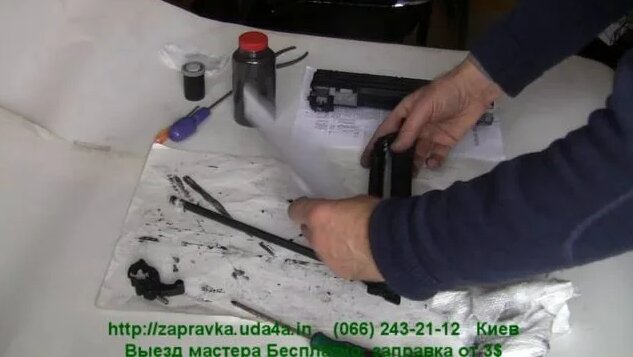 Заправка картриджа HP LJ-1102 (285A), Cb435a, Cb436a, Canon 725 ...