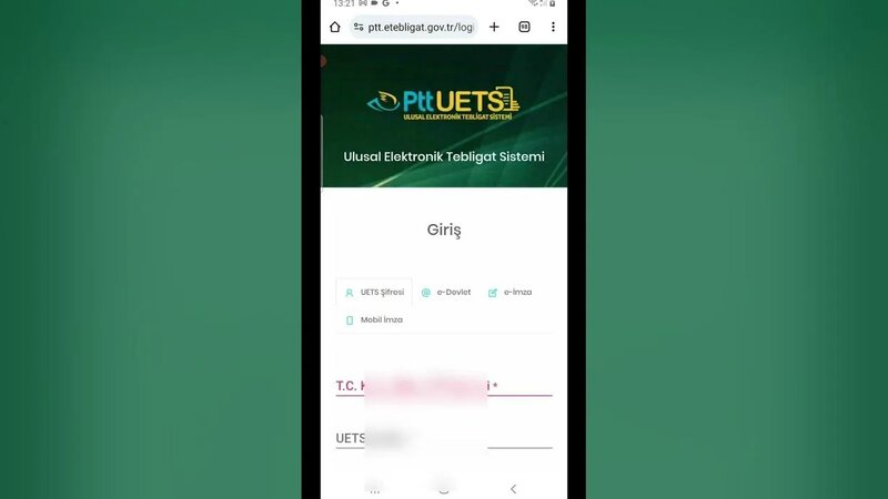 PTT UETS nasıl alınır UETS ulusal elektronik tebligat sistemi nasıl ...