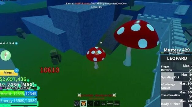 『TRUE Leopard Spam + Fish v4』 Bounty Hunting - LEO Combo?! Blox Fruits ...