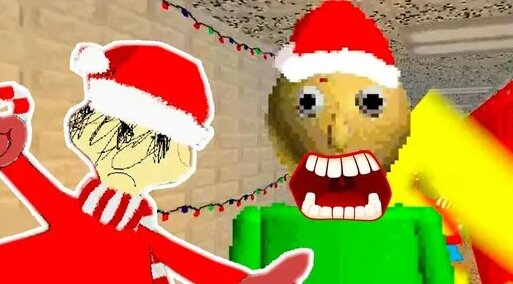 Балди Поздравляет С Новым Годом ! - Baldi's Basics Christmas Edition ...