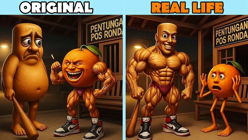 Brainrots memes when they become Strong | Brainrot Original vs Real ...