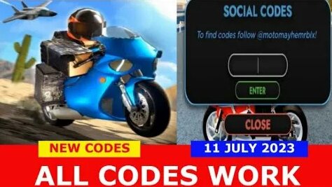 NEW Update Codes* [MAP] Motorcycle Mayhem Roblox | ALL Codes | JULY 11 ...
