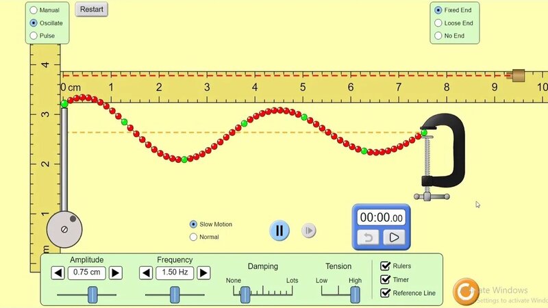 Wave on String- PhET Simulations- Transverse and Longitudinal Waves- Wave Propagation Simulation ...