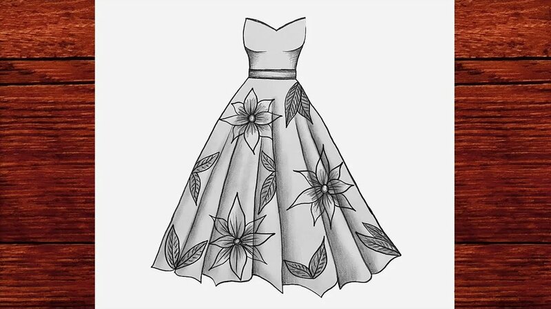 Kız Elbisesi Nasıl Çizilir - Kolay Elbise Çizimi Adım Adım - Kolay ...