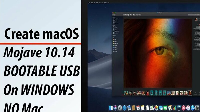 How to create macOS Mojave 10.14 Bootable USB on Windows OS | No mac ...