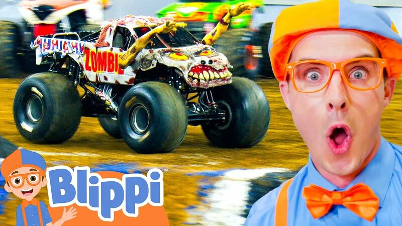 Blippi Drives a Monster Truck! | Blippi | Challenges and Games for Kids ...