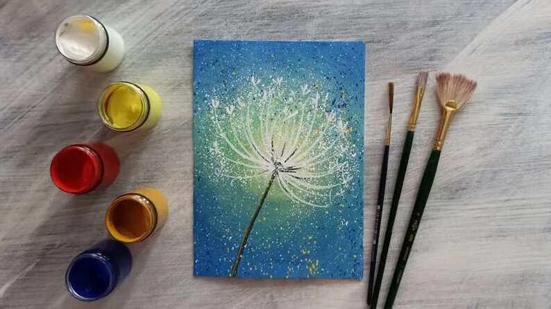 Урок по рисованию одуванчика гуашью — Видео от Научись Рисовать ...