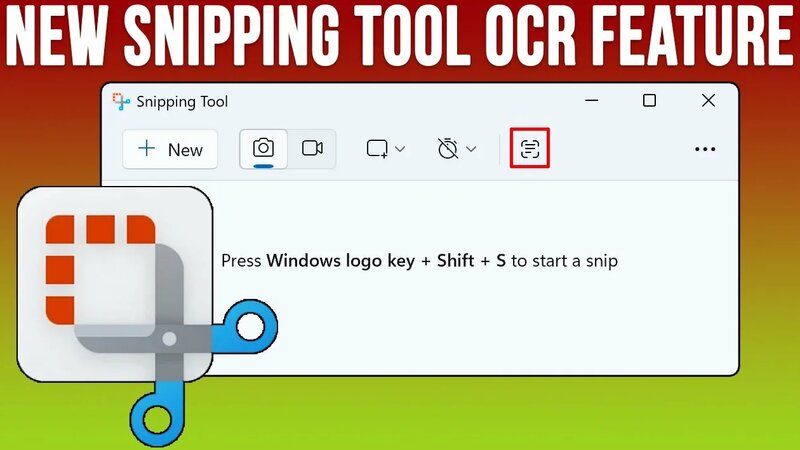 The New Windows Snipping Tool Text Extractor OCR Feature Update ...