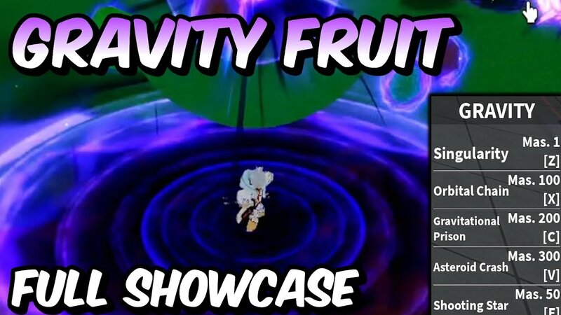 NEW Gravity Fruit FULL Showcase! | Blox Fruits Gravity Fruit Full ...
