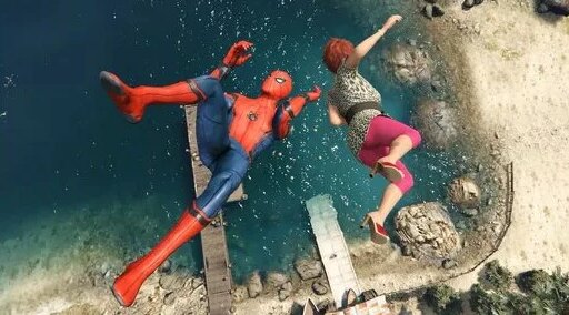 GTA 5 Epic Ragdolls | Spiderman Jumps/Fails ep. 63 (Funny Moments ...