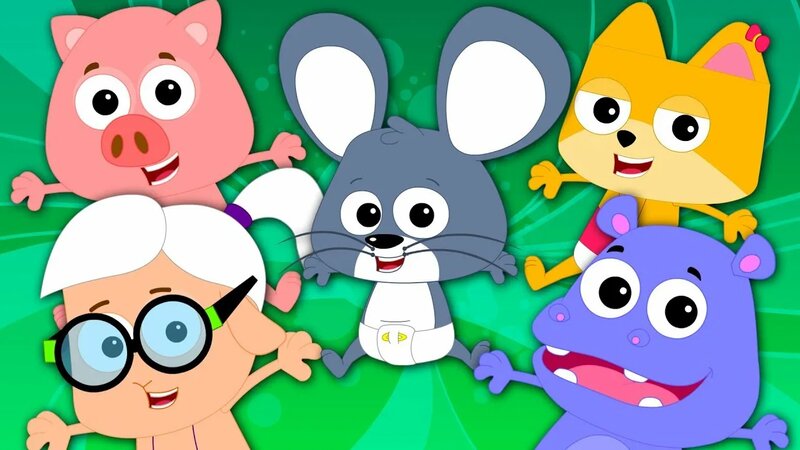 Five Little Babies Jumping on The Bed | Nursery Rhymes & Kids Songs ...