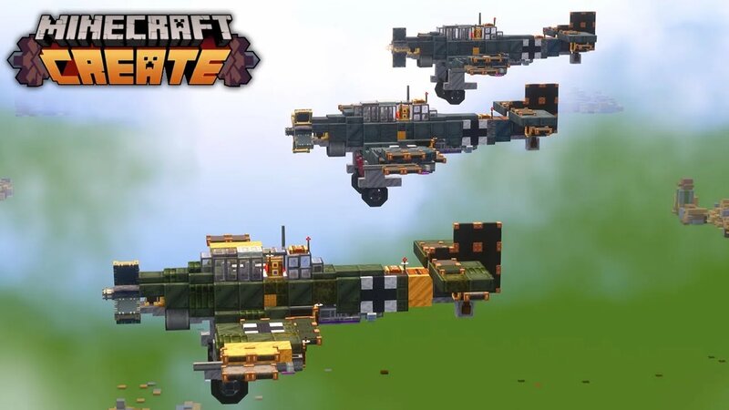 I Built A Working Dive-Bomber Propeller Plane In Create Mod - Yandex ...