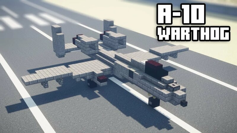 Minecraft A-10 Warthog Thunderbolt II Brrrt Tutorial - Смотреть онлайн ...