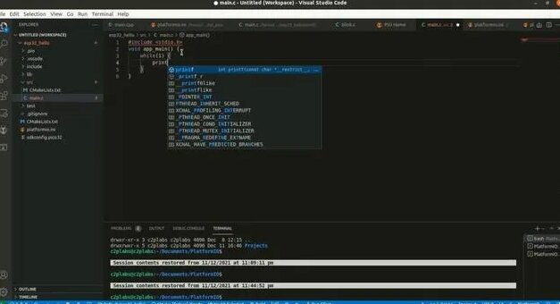 PlatformIO installation with Visual Studio Code and Hello world ...