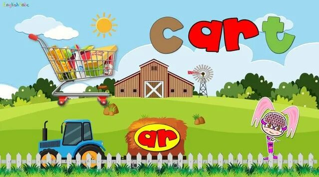 Bossy 'r' Controlling 'r' Long Vowel 'ar' - English4abc - Phonics song ...