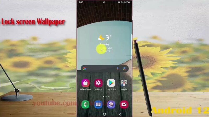 Samsung Galaxy S22 Ultra : How to Change Lock screen Wallpaper ...