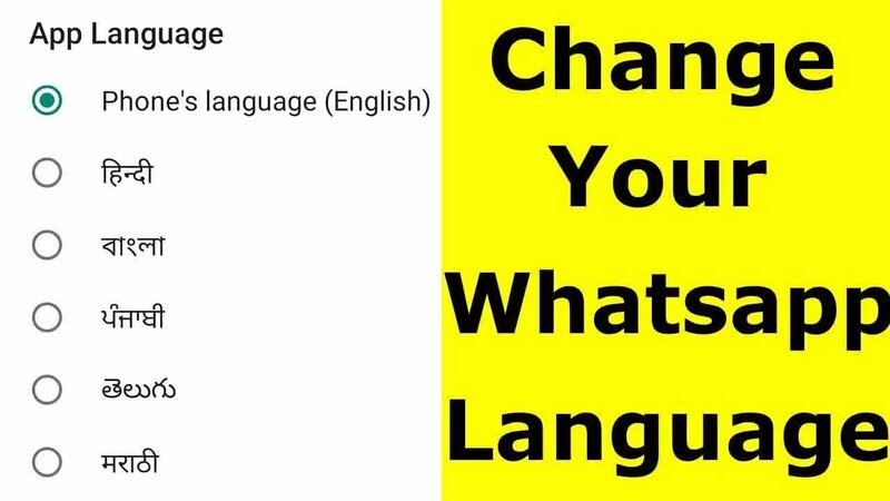 How To Change Language In Whatsapp Messenger For Android Mobile & Ios ...