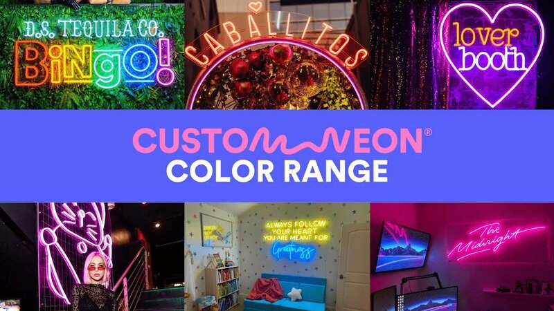 Custom Neon® Color Range | 18 LED Neon Colors + RGB & UV Print ...