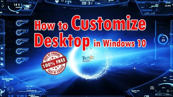 How to customize desktop in Windows 10 with Rainmeter || Customize Your ...