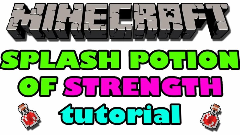 How to make splash potion of strength in Minecraft !! - Смотреть онлайн ...