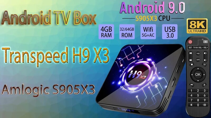 Новинка TV Box Transpeed H9 X3 на процессоре Amlogic S905x3 Обзор ...