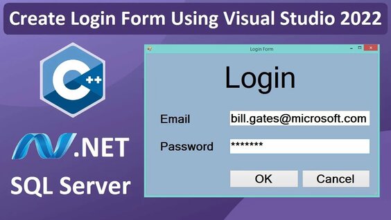 Create Login Form Using C++ and Visual Studio 2022 with SQL Server ...