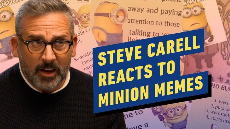 Steve Carell Reacts to Minion Memes - Смотреть онлайн в поиске Яндекса ...