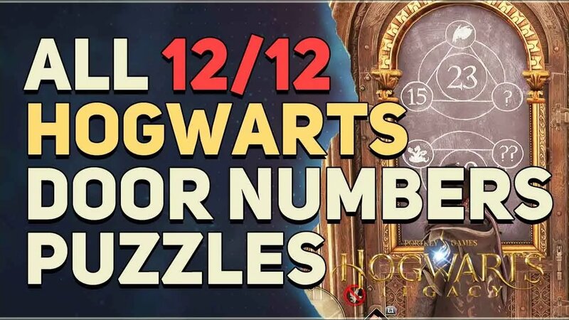 All 12 Hogwarts Door Numbers Symbol Puzzles Hogwarts Legacy