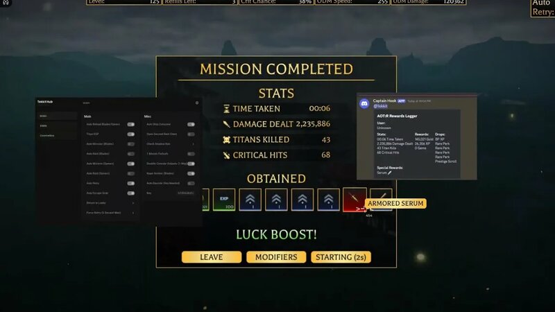 Tekkit Hub AOTR Script Full Showcase | Insane Gold Farming + 40 Second ...